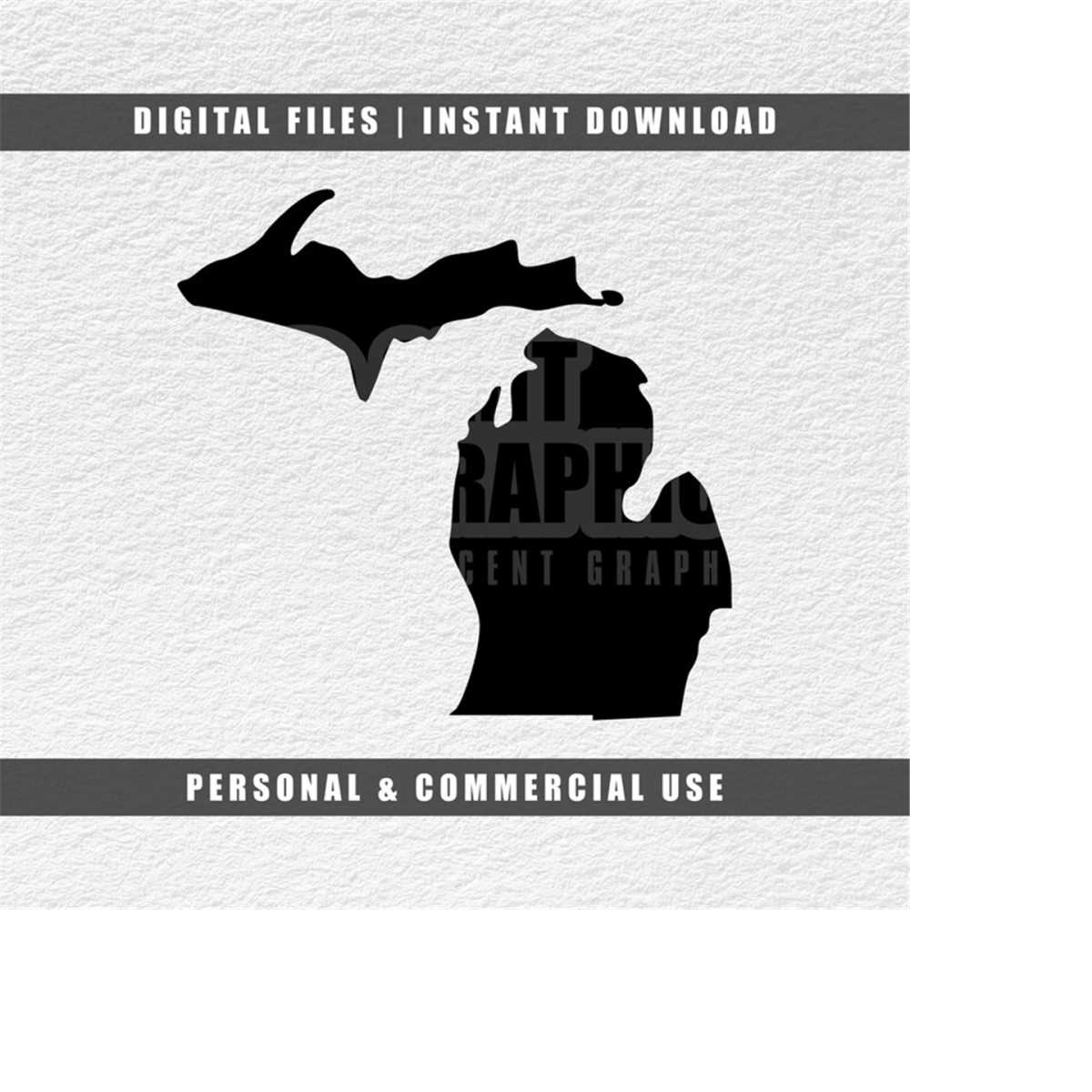 Michigan Svg, United States Svg, State Silhouette Svg, Cricu | Inspire ...