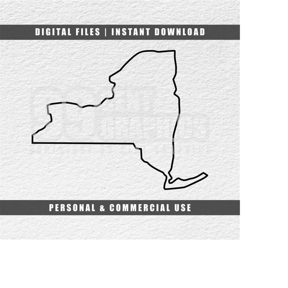 New York Svg, United States Svg, State Outline Svg, Cricut S | Inspire ...