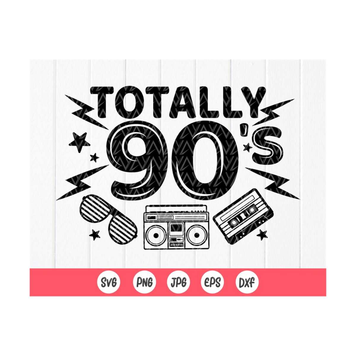 Totally 90's SVG, 90's svg,Vintage 1990's svg, Music Cassett - Inspire ...