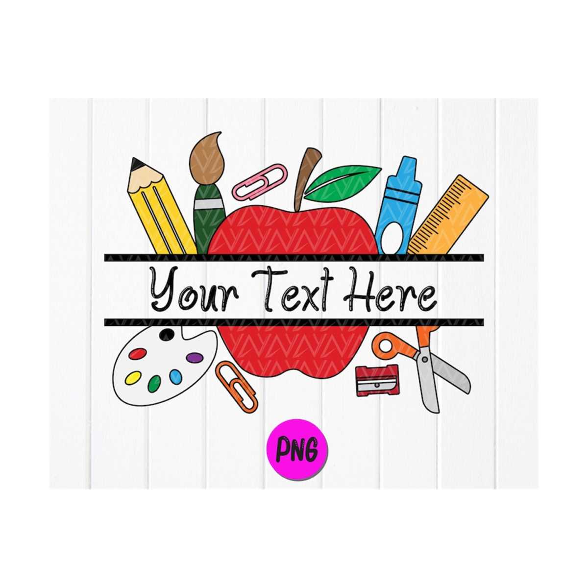 Teacher Split Monogram PNG Sublimation Designs,Teacher Schoo | Inspire ...