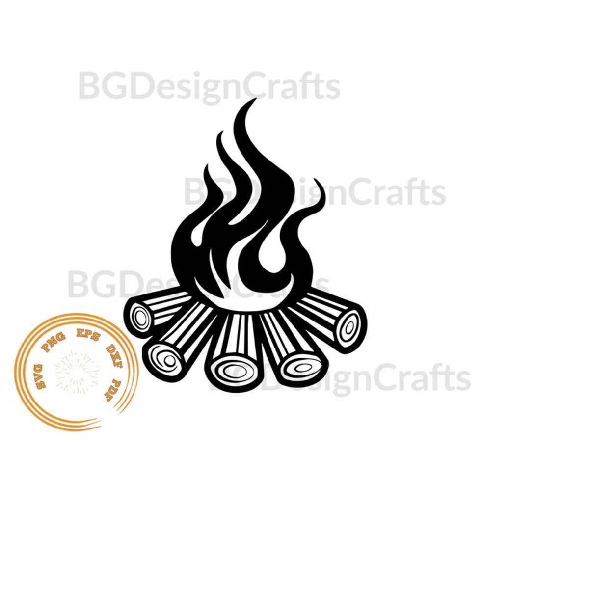 Campfire SVG, Bonfire SVG, Fire SVG, Wood and Fire Svg, svg - Inspire ...