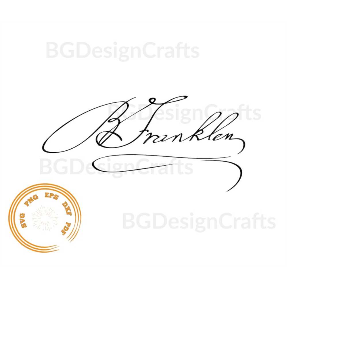 Benjamin Franklin SVG, benjamin franklin signature SVG, Png, | Inspire ...