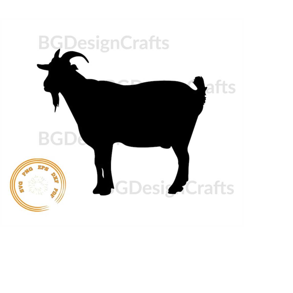 Goat SVG, Goat Clipart, Goat Silhouette, Goat Dxf, Svg file | Inspire ...