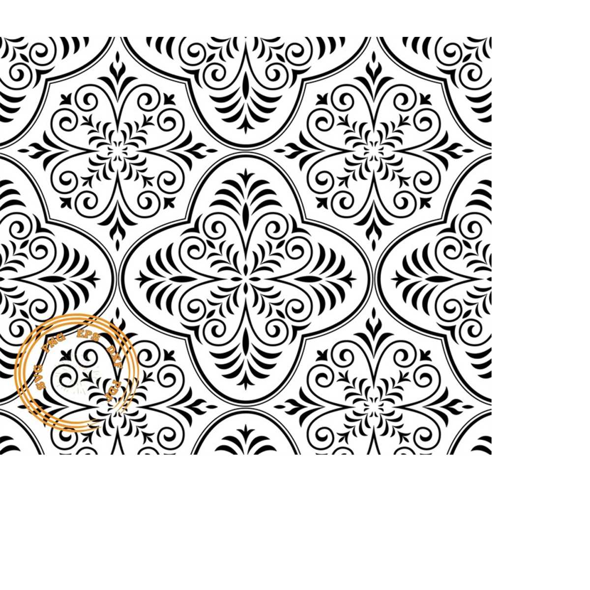 Pattern 1, Seamless Pattern svg, Leaf pattern svg, western p | Inspire ...