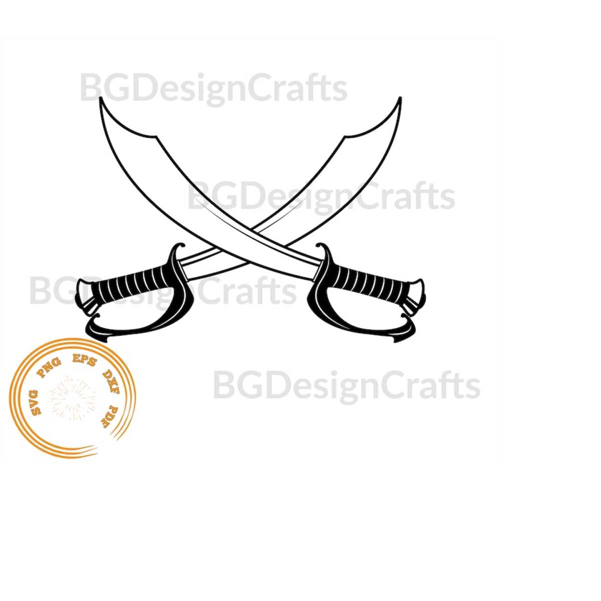 Sword Svg, Sabre SVG, Saber SVG, Sabres SVG, Crossed Sabres - Inspire ...