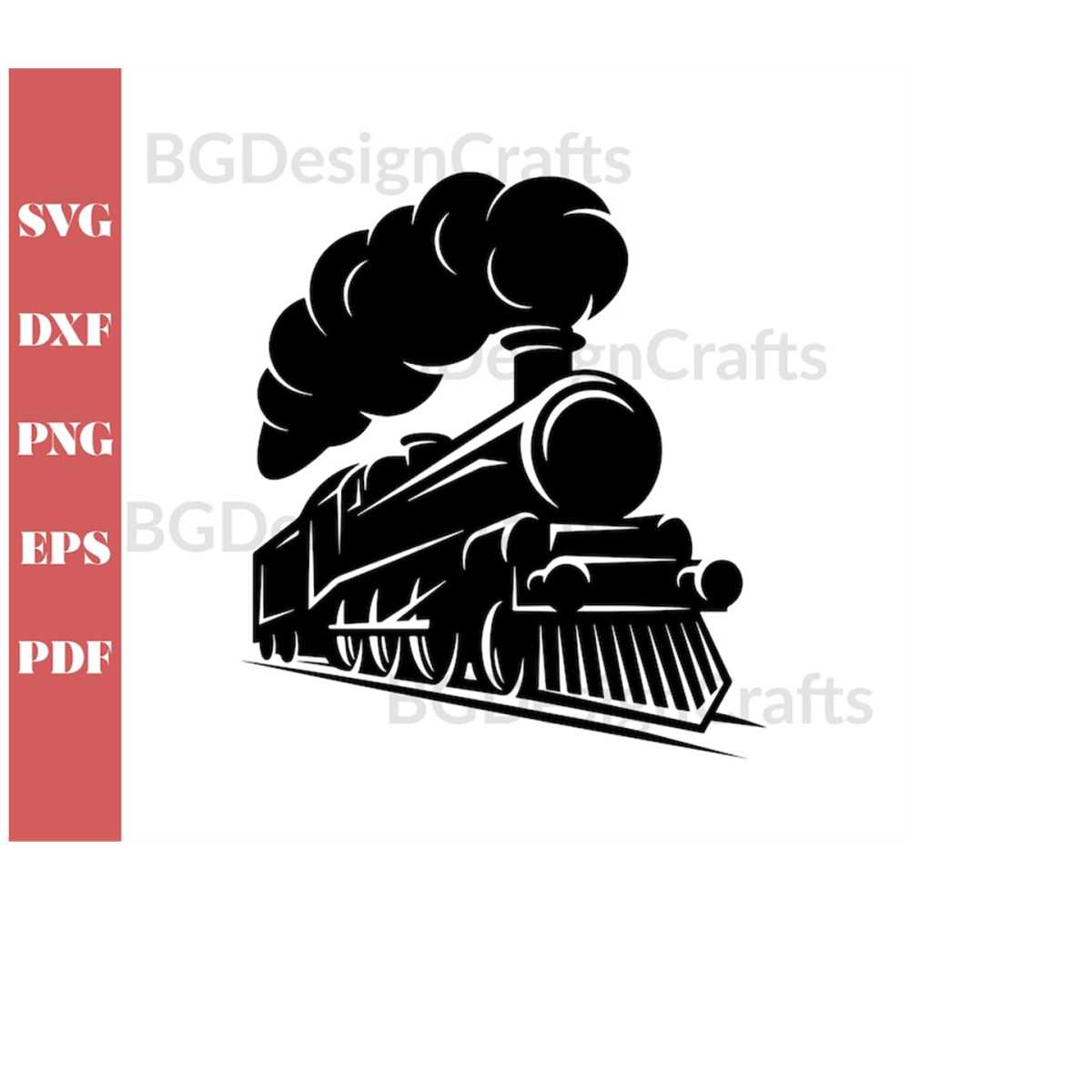 Locomative SVG, Locomative DXF, Train Clipart, Train svg cut - Inspire ...