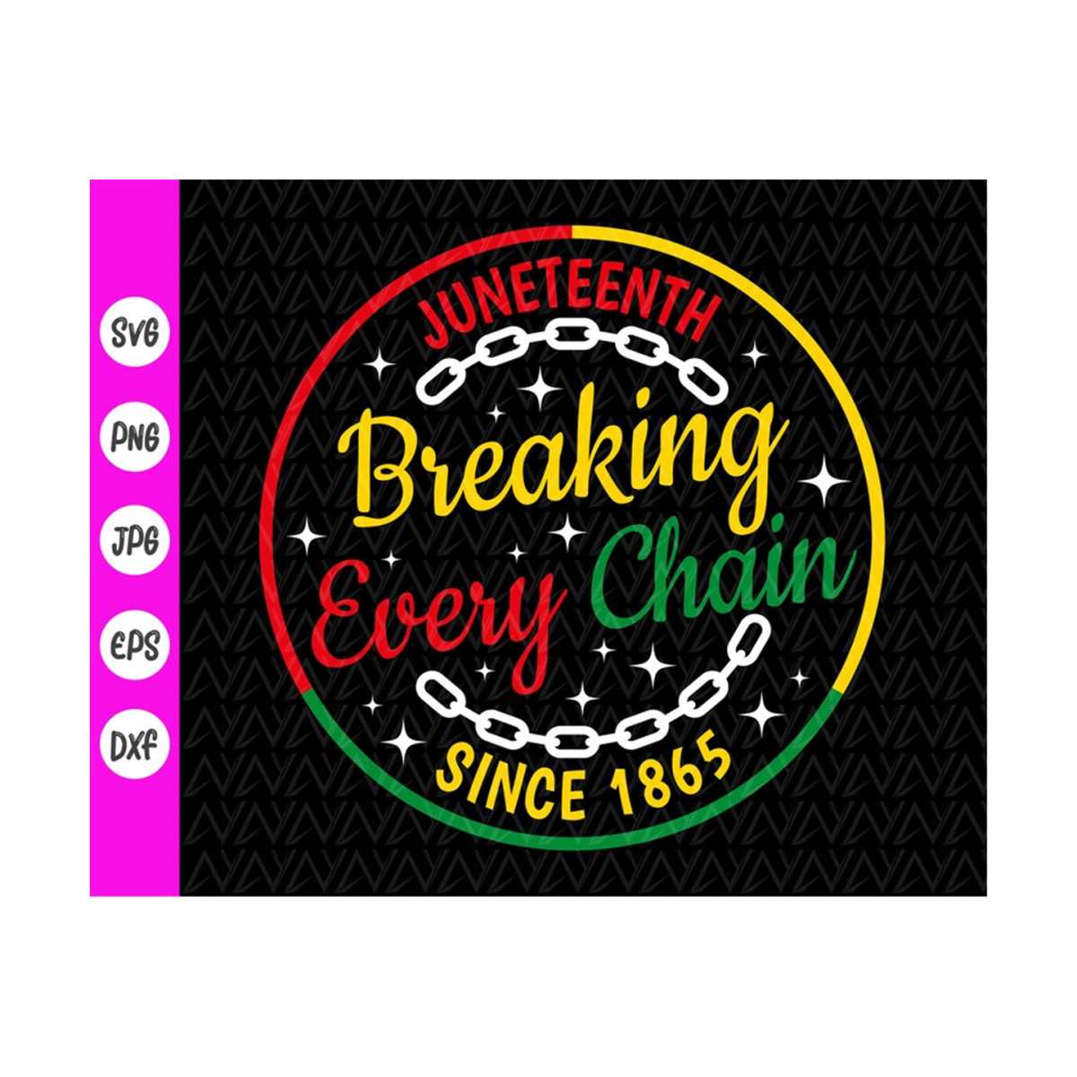 Juneteenth SVG,Breaking Every Chain Since 1865,Black History - Inspire ...
