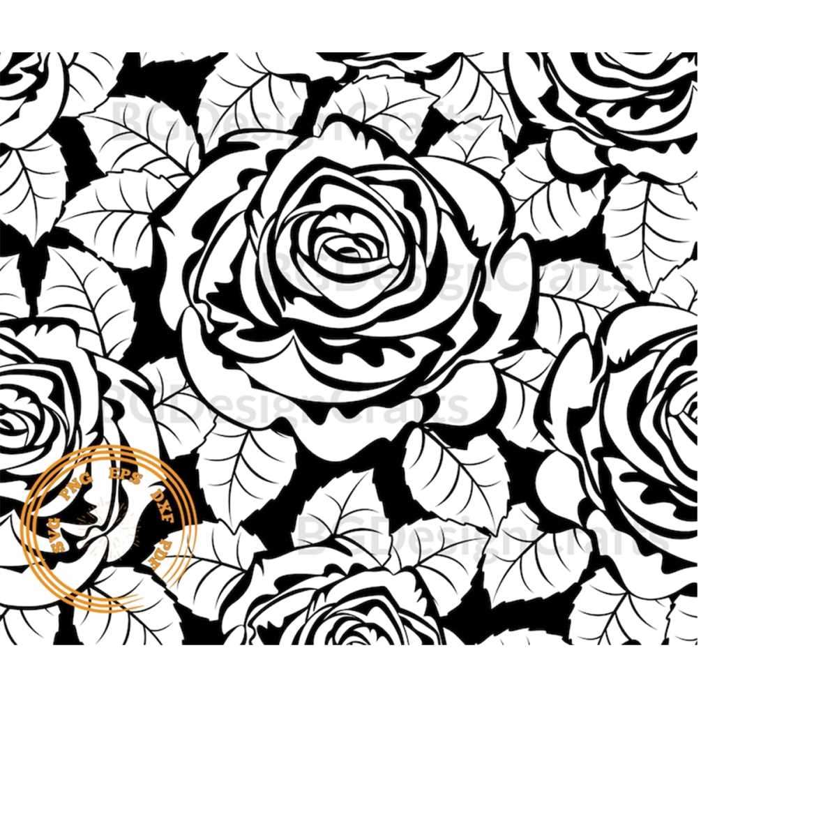 Pattern9, Rose Pattern SVG, Floral Pattern SVG, Flower Patte - Inspire ...