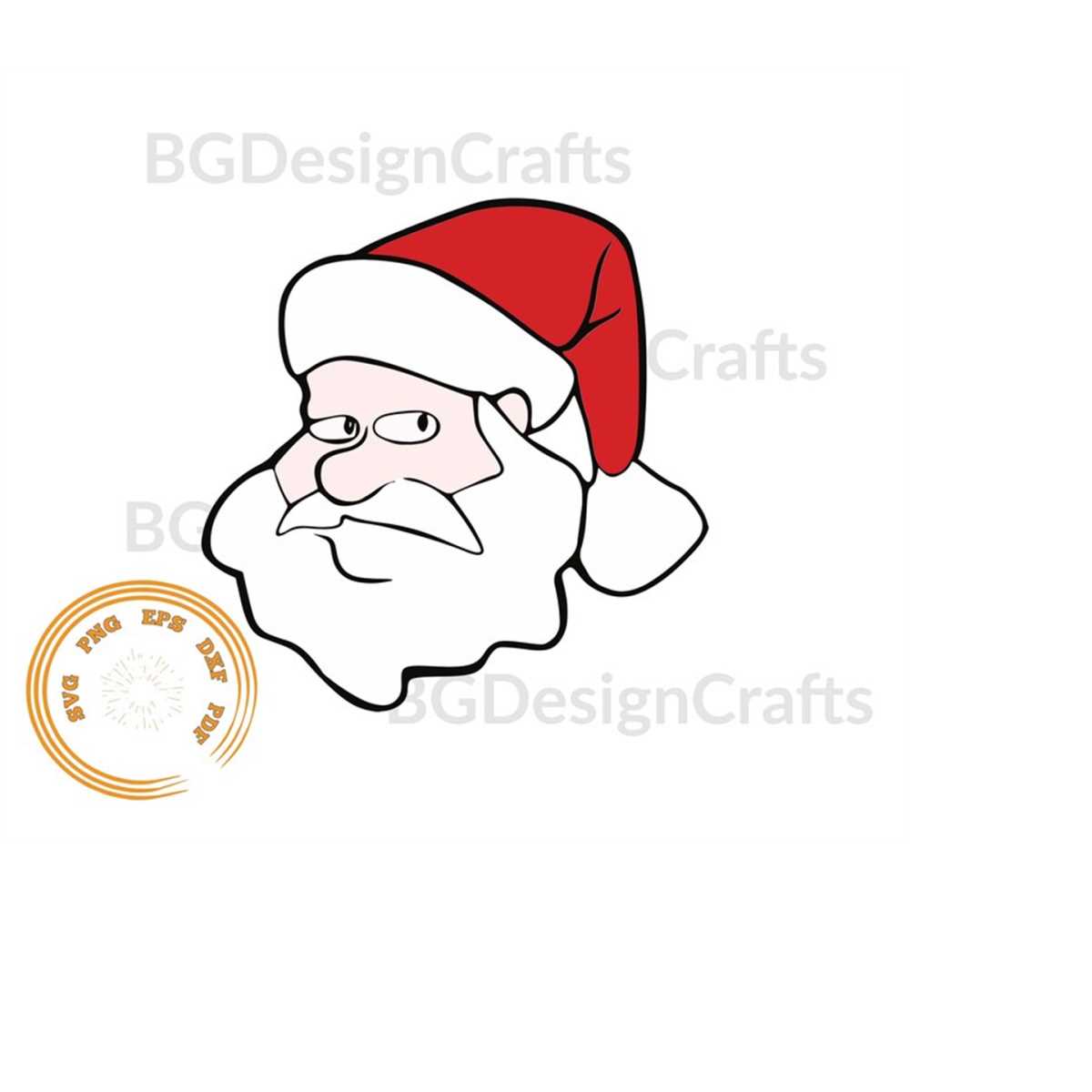 Santa Claus SVG, Santa Claus PNG, Christmas SVG, dxf, eps, C - Inspire ...