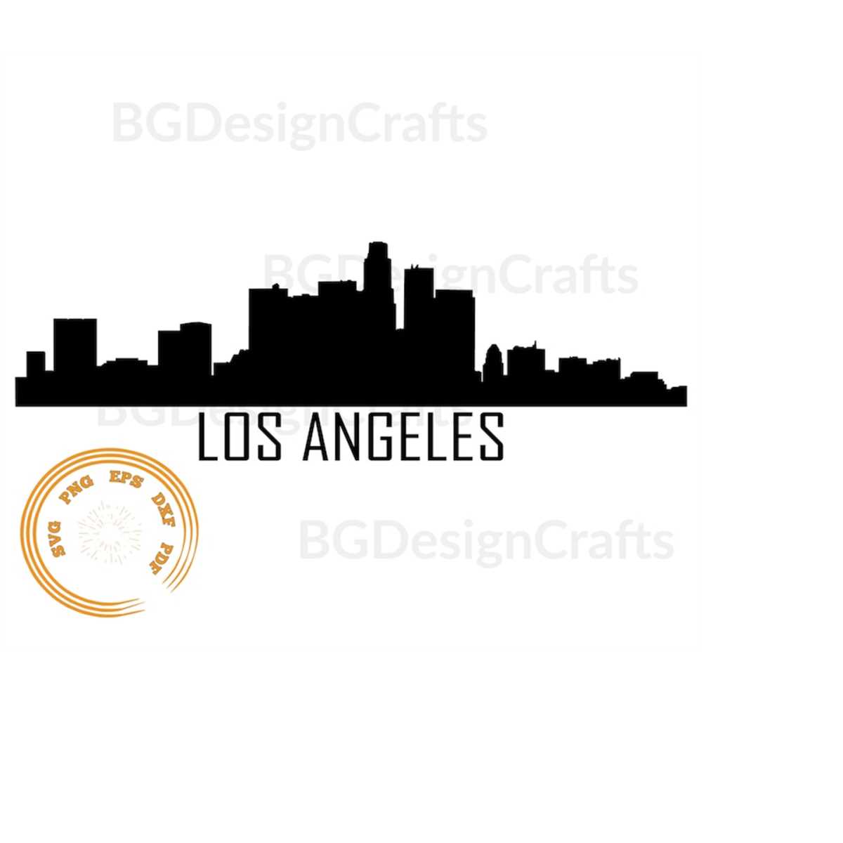 Los Angeles Skyline svg, Los Angeles Svg, Los Angeles silhou - Inspire ...