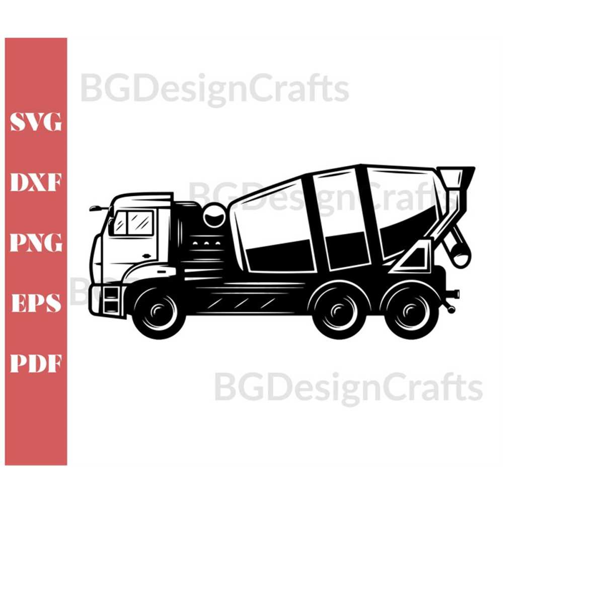 Concrete mixer SVG, Mixer DXF, Mixer Clipart, Mixer svg cut - Inspire ...