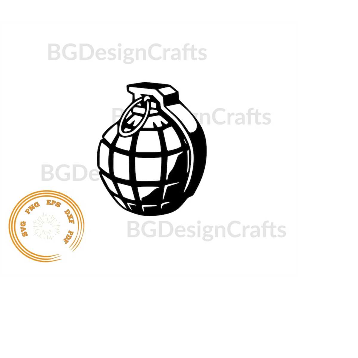 Grenade SVG, Military SVG, Weapons Svg, Grenade Clipart, Gre - Inspire ...