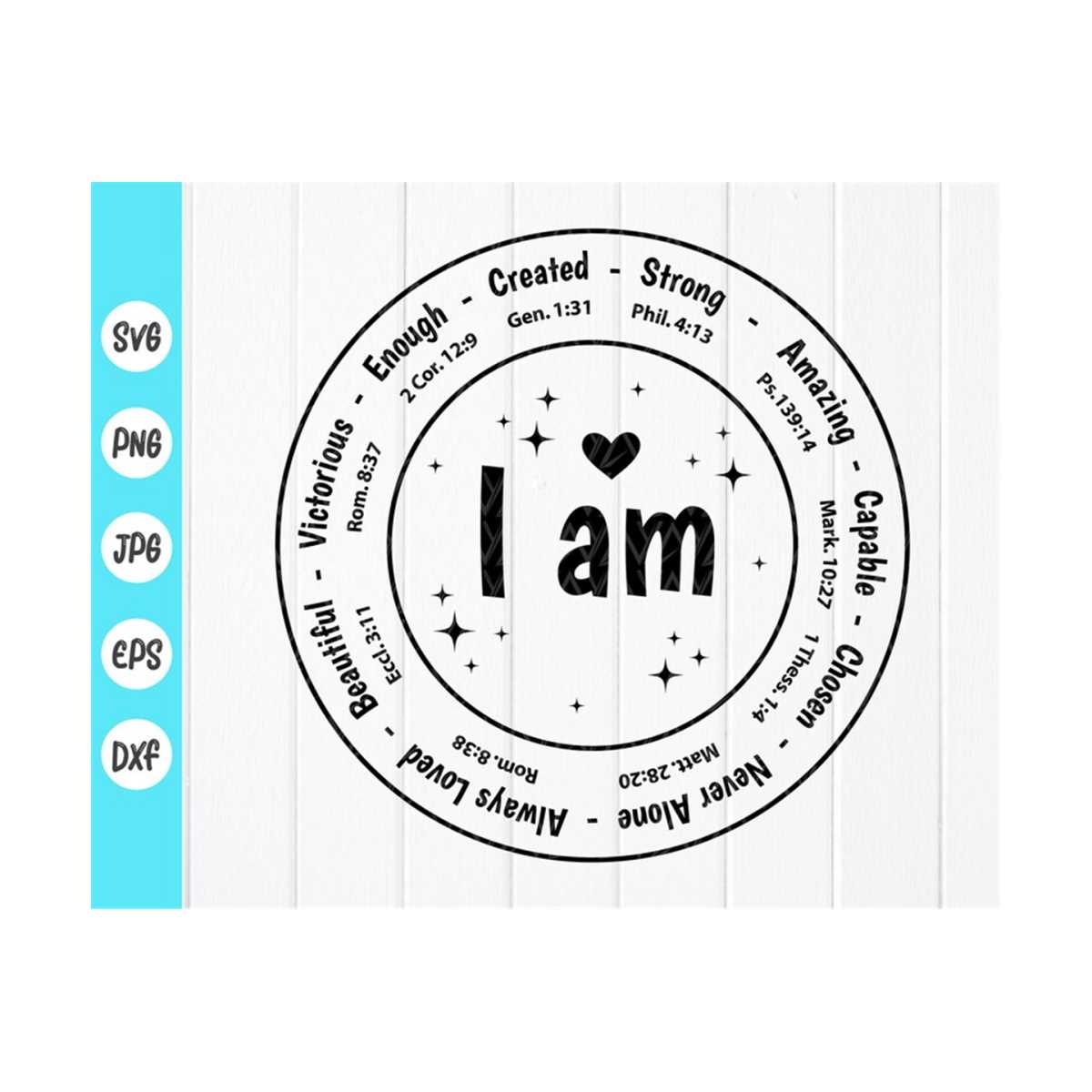 I am svg,Motivational Quote svg,Bible Verse svg,Inspirationa - Inspire ...