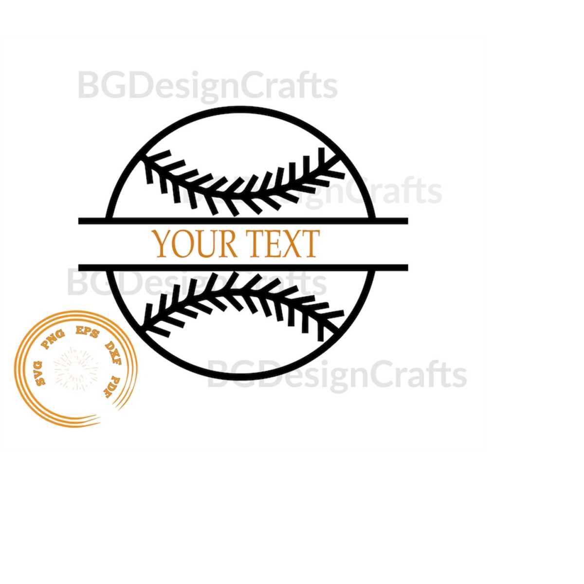 Baseball Ball Split Monogram, Baseball SVG, Baseball DXF, Ba | Inspire ...