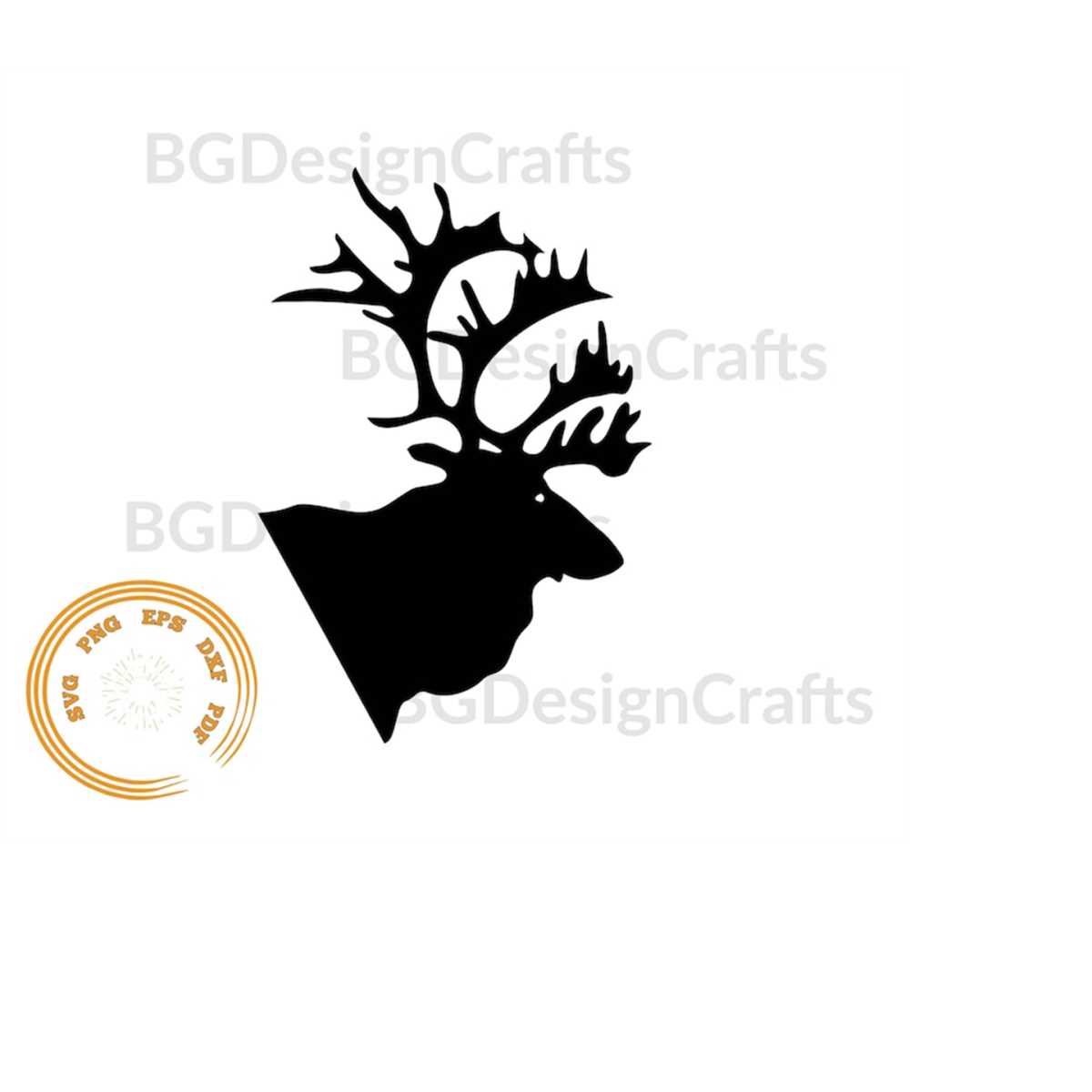 Caribou SVG, Christmas SVG, Caribou DXF, Caribou Clipart, Ca - Inspire ...