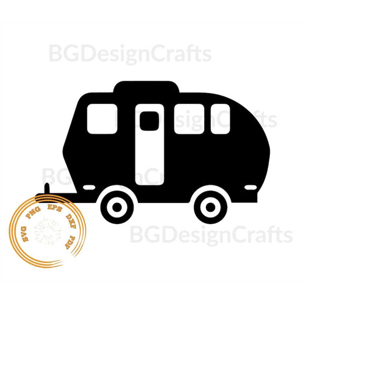 Caravan SVG, Caravan DXF, Caravan Clipart, Caravan svg cut f - Inspire ...