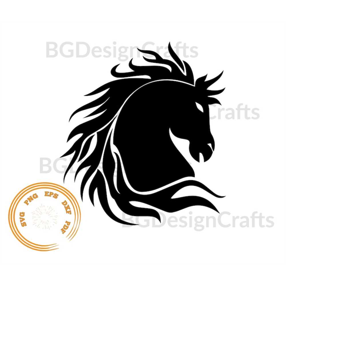Black Horse SVG, Horse Head SVG, Horse SVG, Animal svg, cut - Inspire ...