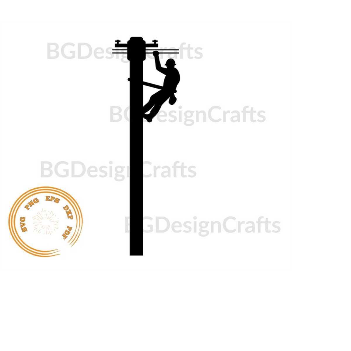 Lineman SVG, Lineman Electrician SVG, Png, DXF, Silhouette, - Inspire ...