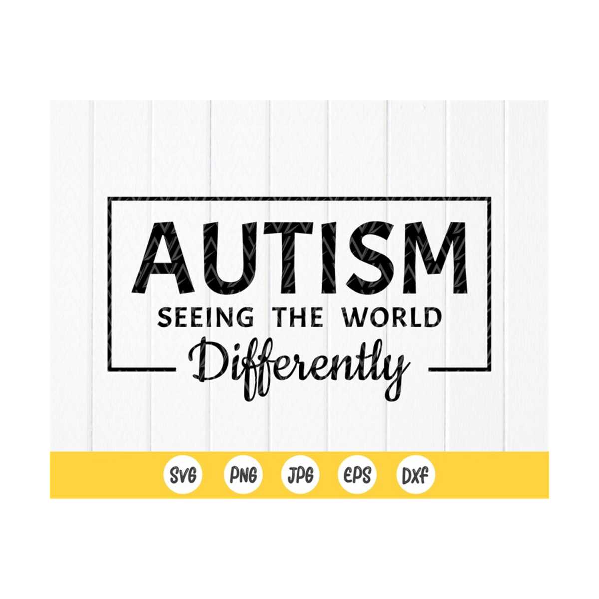 Autism Seeing the World Differently SVG, Autism Awareness SV - Inspire ...