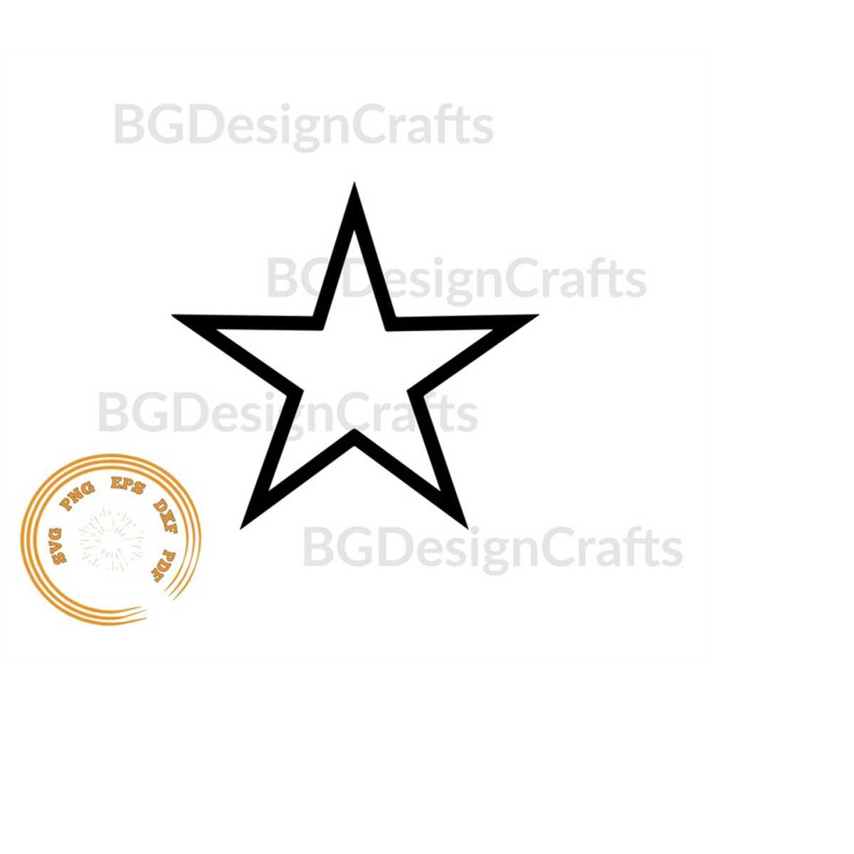 Star SVG, Star DXF, Star Clipart, Star cut file, Star png, O - Inspire ...
