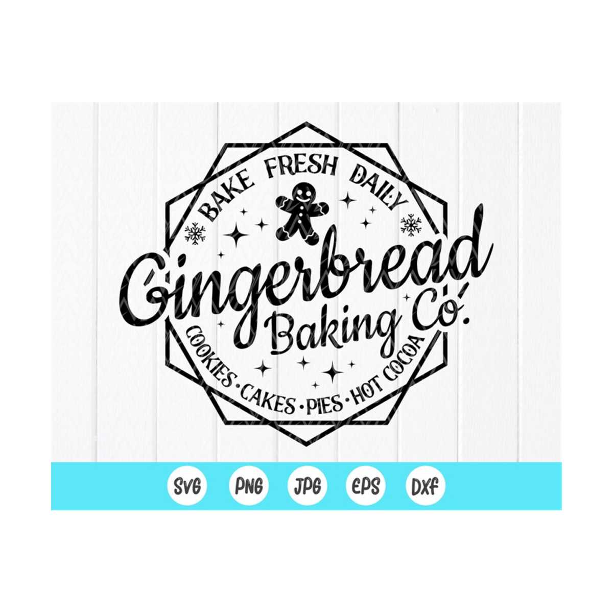 Gingerbread Baking Co svg,Farmhouse Christmas,Funny Christma | Inspire ...