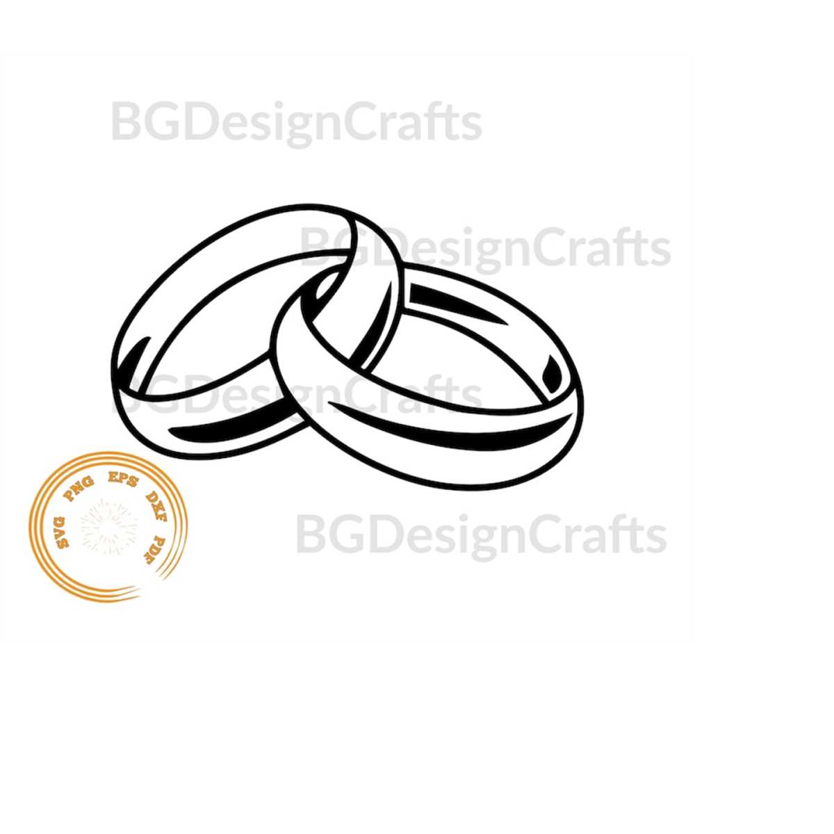 Wedding Rings3, Wedding Rings SVG, Rings svg, Wedding svg, e | Inspire ...