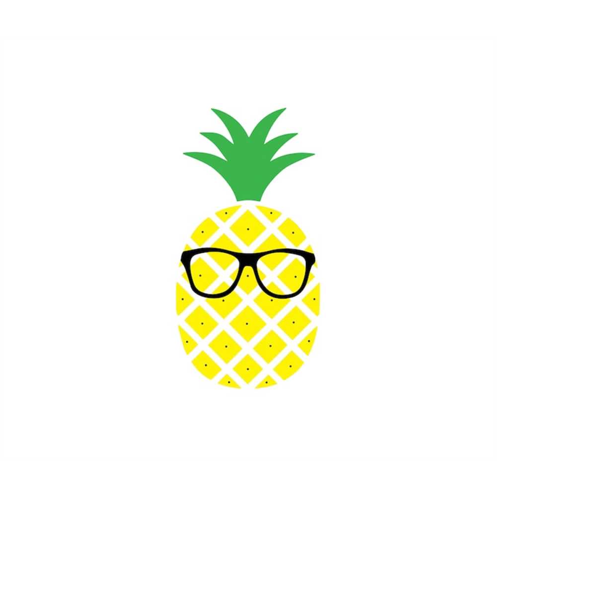 Pineapple with glasses -Pineapple SVG, Pineapple DXF, Pinea - Inspire ...