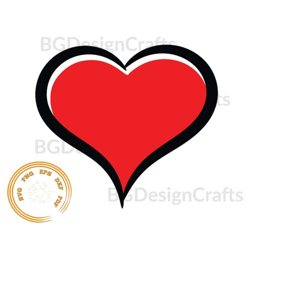 Red heart SVG, Heart SVG, Heart png, Heart dxf, Heart hand d - Inspire ...