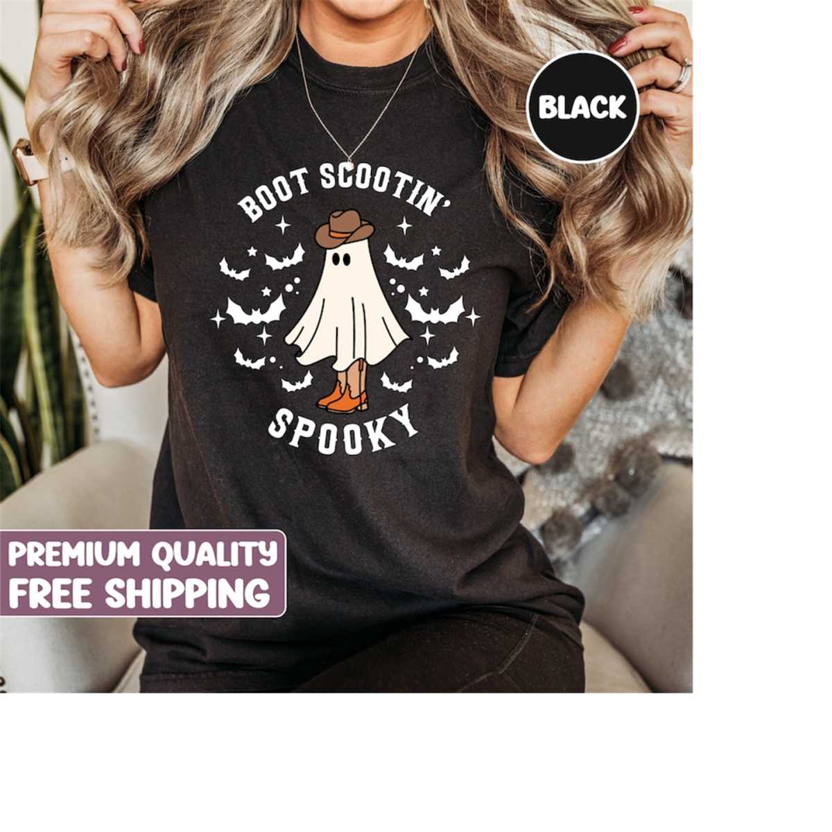 Comfort Colors halloween, Boot Scootin Spooky tshirt, Hallow | Inspire ...
