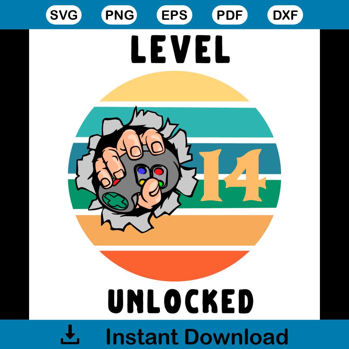 Level 14 Unlocked Svg, Birthday Svg, 14th Birthday Svg, 14 Y | Inspire ...