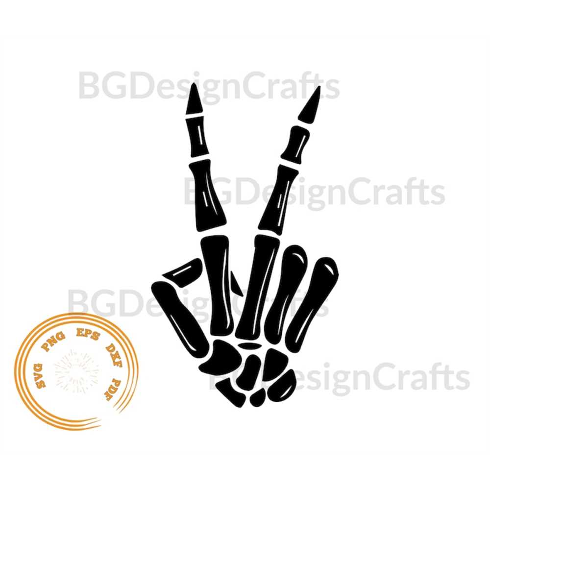 Skeleton Hand Svg, Skeleton Svg, Skeleton Peace Sign svg, Ha - Inspire ...