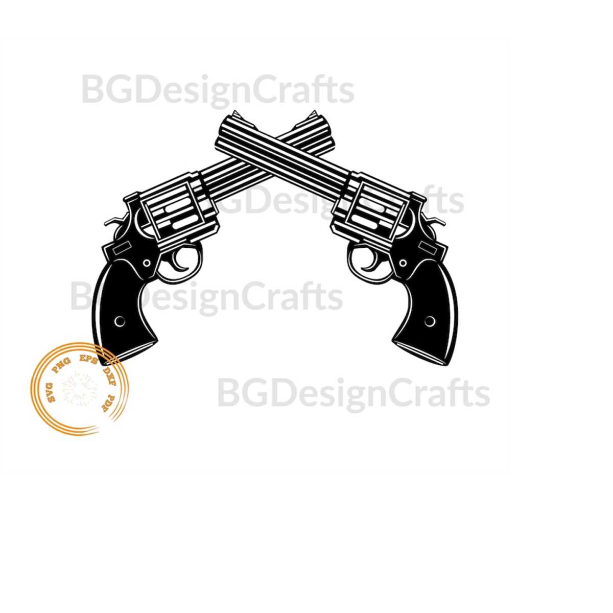 Pistol Svg, Gun Svg, Crossed Pistols svg, Vector Cut file fo - Inspire ...
