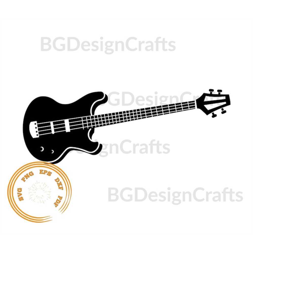 Bass Guitar SVG, Bass Guitar DXF, Bass Guitar Clipart, Bass - Inspire ...