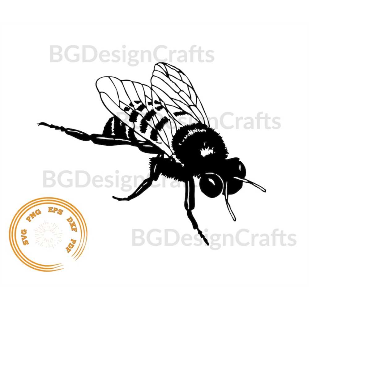 Bee SVG, Bee DXF, Bee Clipart, Bee svg cut file, Bee cut fil | Inspire ...
