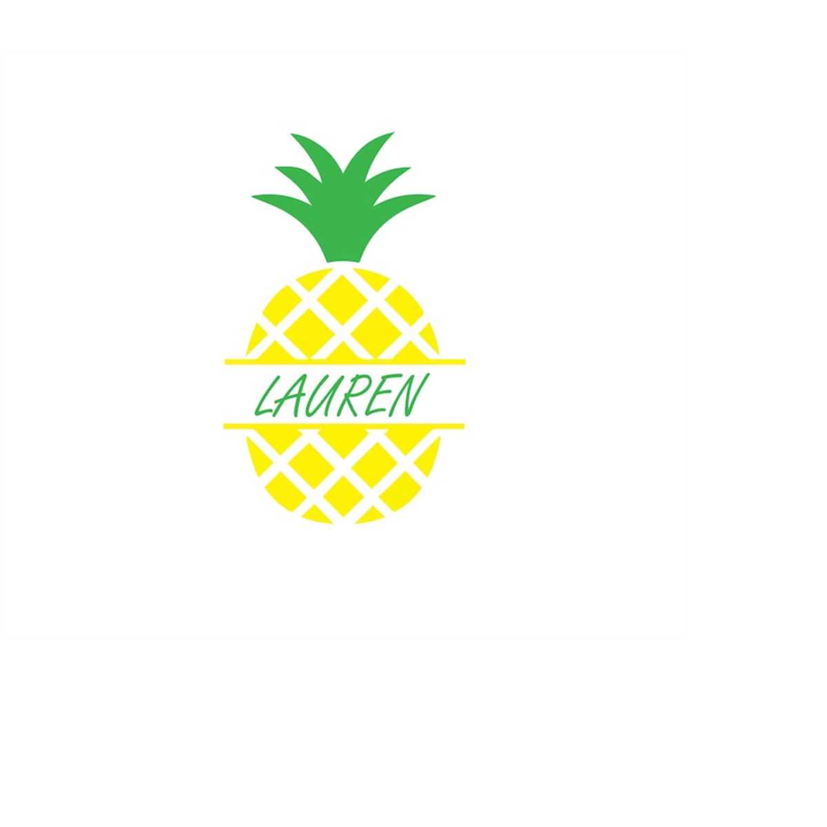 Pineapple Split Monogram SVG, Pineapple SVG, Pineapple Clipa - Inspire ...