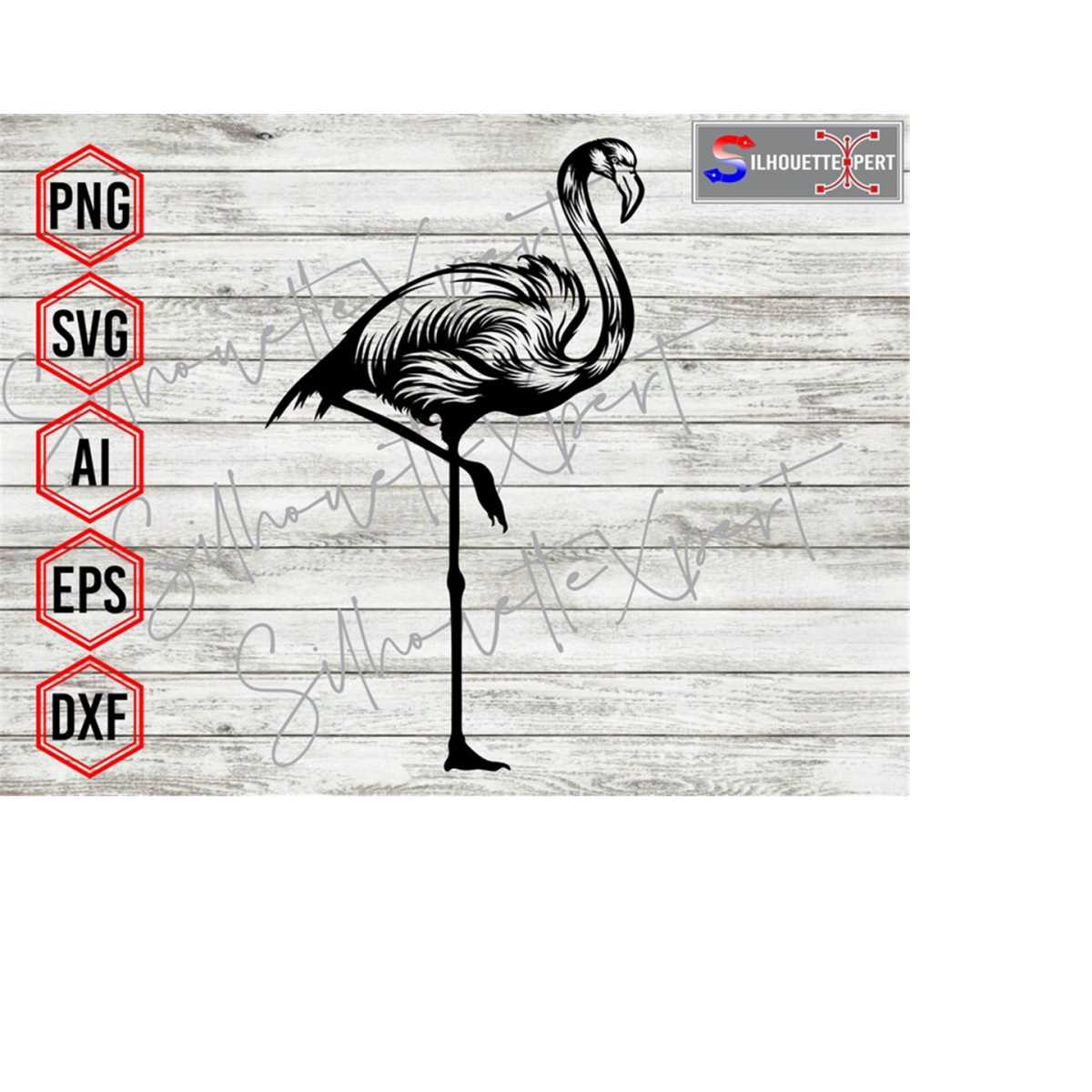 Flocking Flamingo Silhouette, Flamingo svg, Summer svg - Vec - Inspire ...