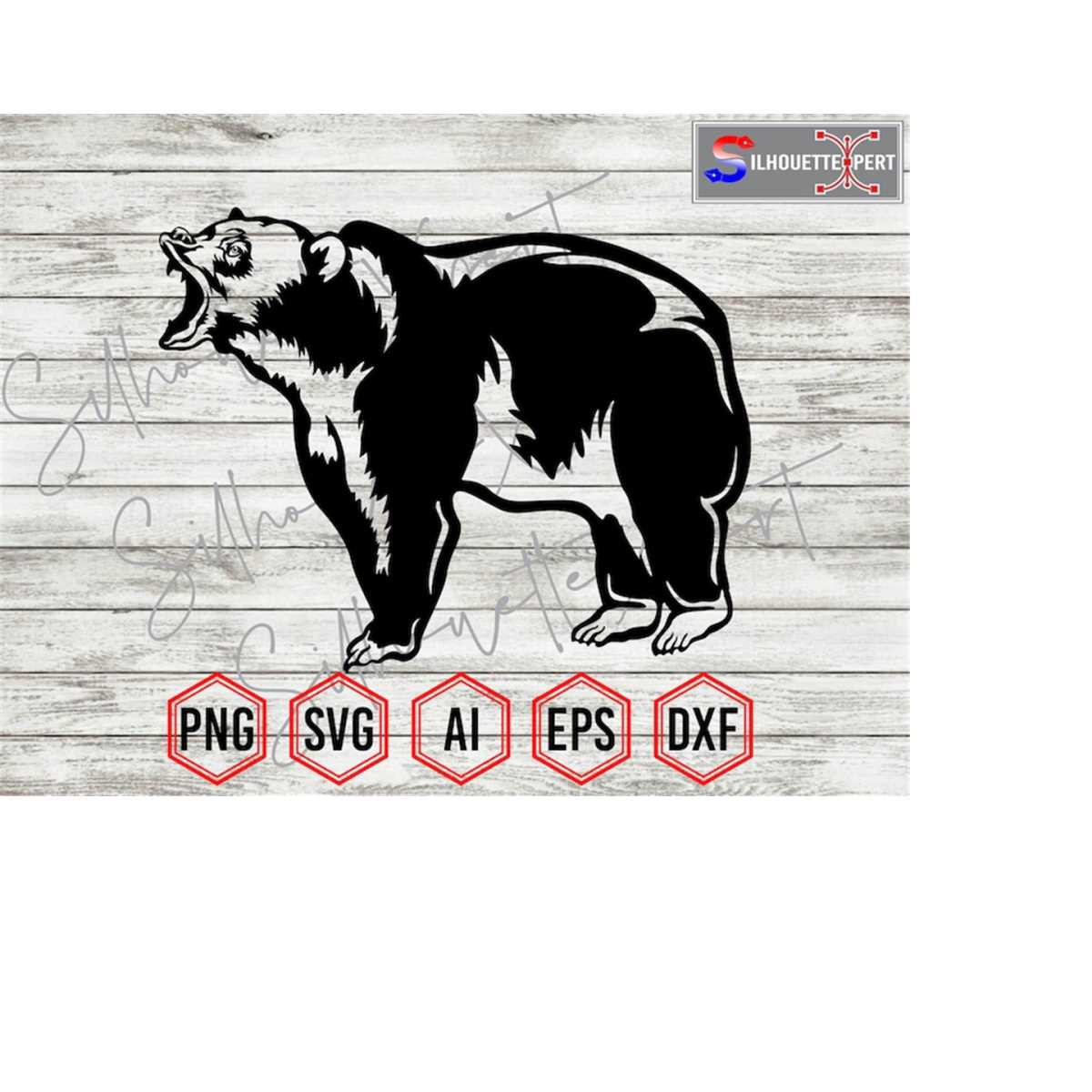 roaring bear svg - Inspire Uplift