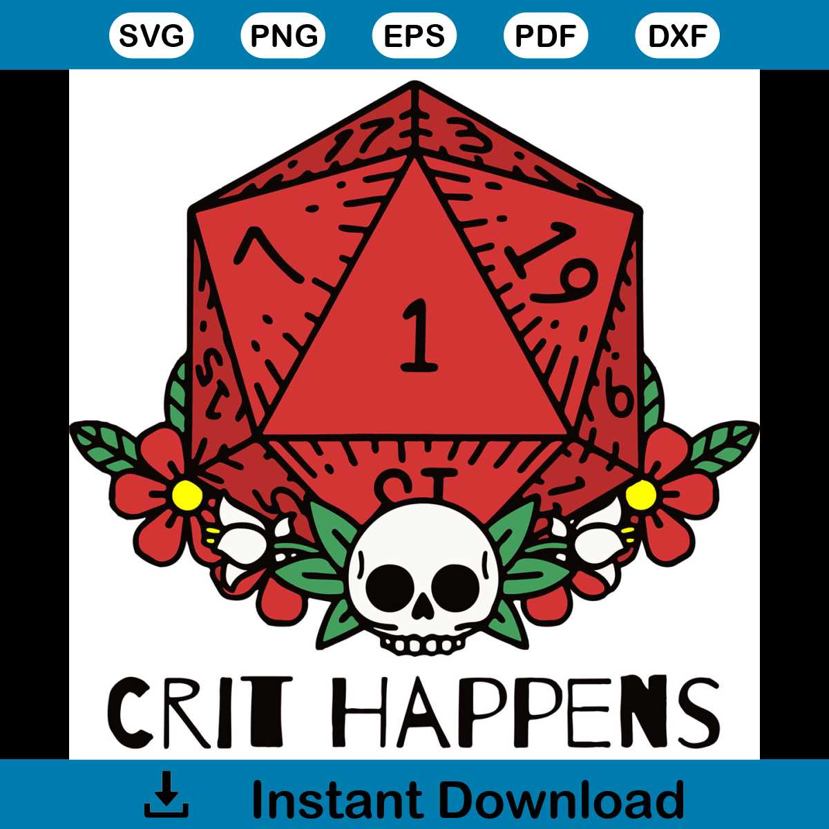 Crit Happens Svg, Trending Svg, Game Svg, Dungeon And Dragon | Inspire ...