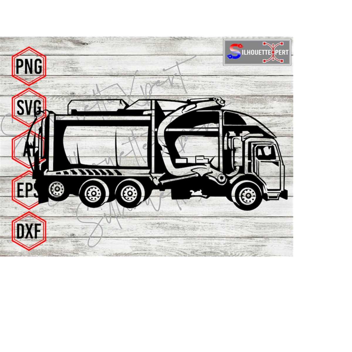 Garbage Truck svg, Waste Truck Collector svg, Truck svg - Cl - Inspire ...