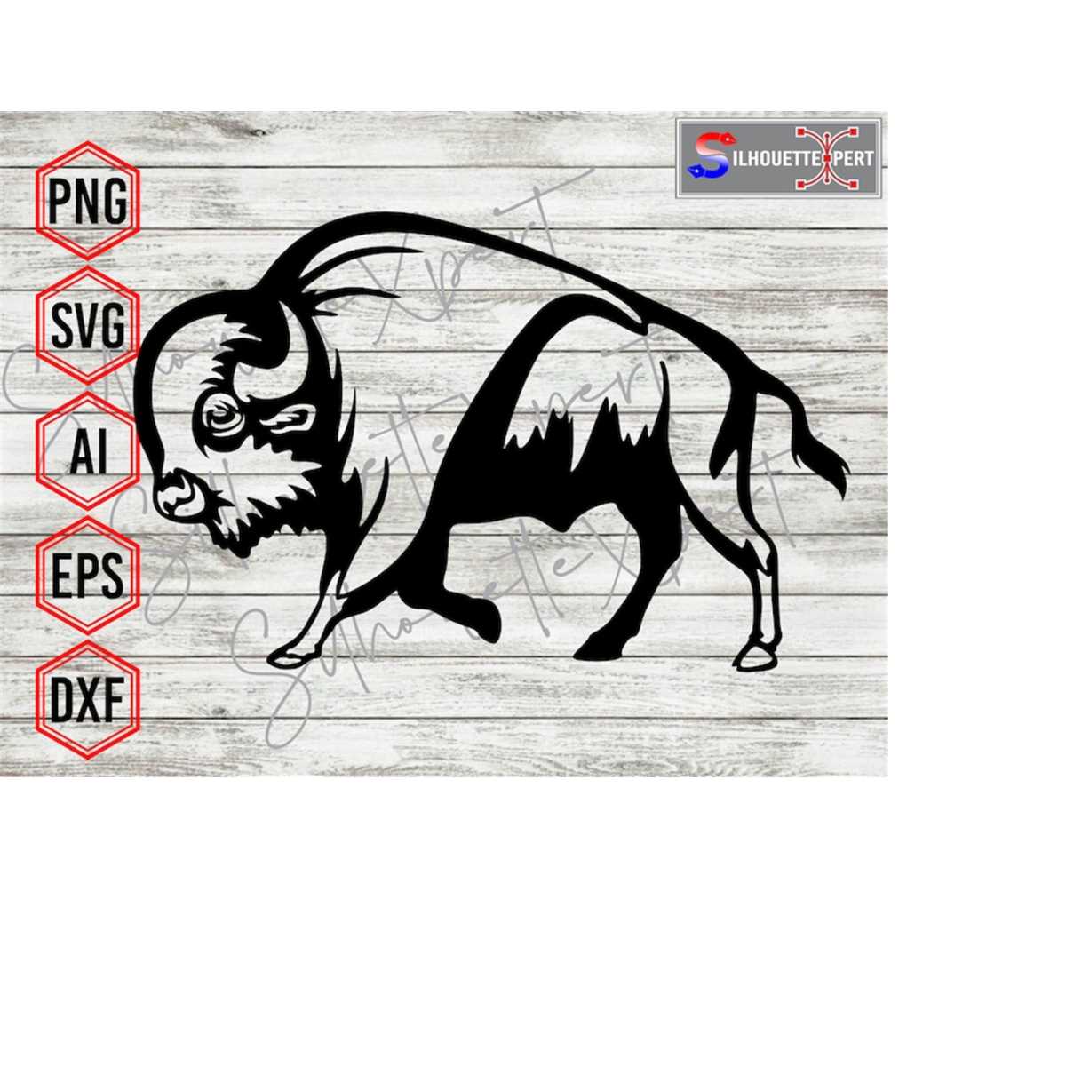 Angry Assaulting Bison svg, Buffalo svg, Animal svg - Clipar | Inspire ...