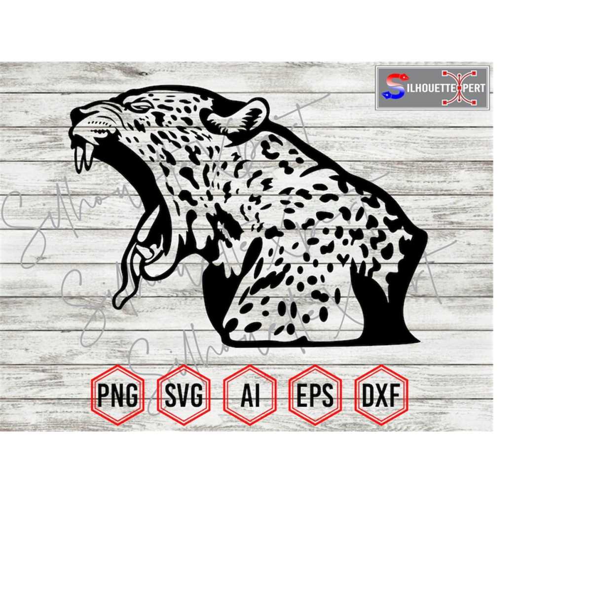 Angry Leopard svg, Leopard Head svg, Leopard Silhouette 1, C - Inspire ...