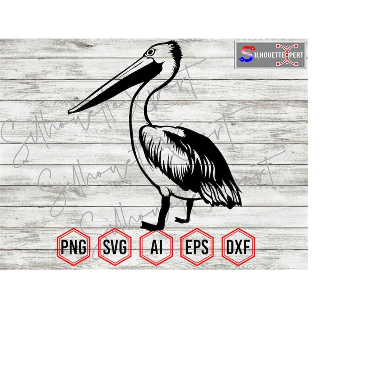 Standing Pelican svg, Pelican Hunting svg, Pelican svg, Silh - Inspire ...