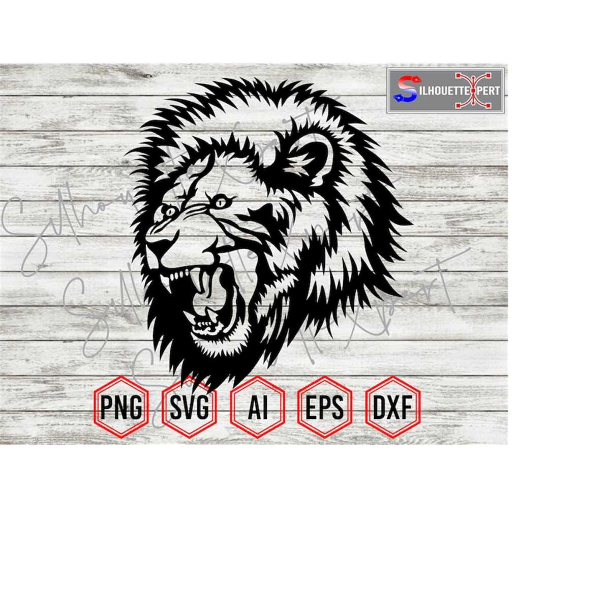 Angry Lion svg, Roaring Lion Silhouette 3, Lion svg, Lion Ve - Inspire ...