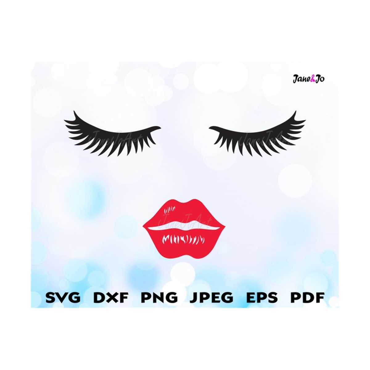 Sexy Face Svg Lip Face Eyelashes Svg Kiss Svg Shirt Svg Fac Inspire
