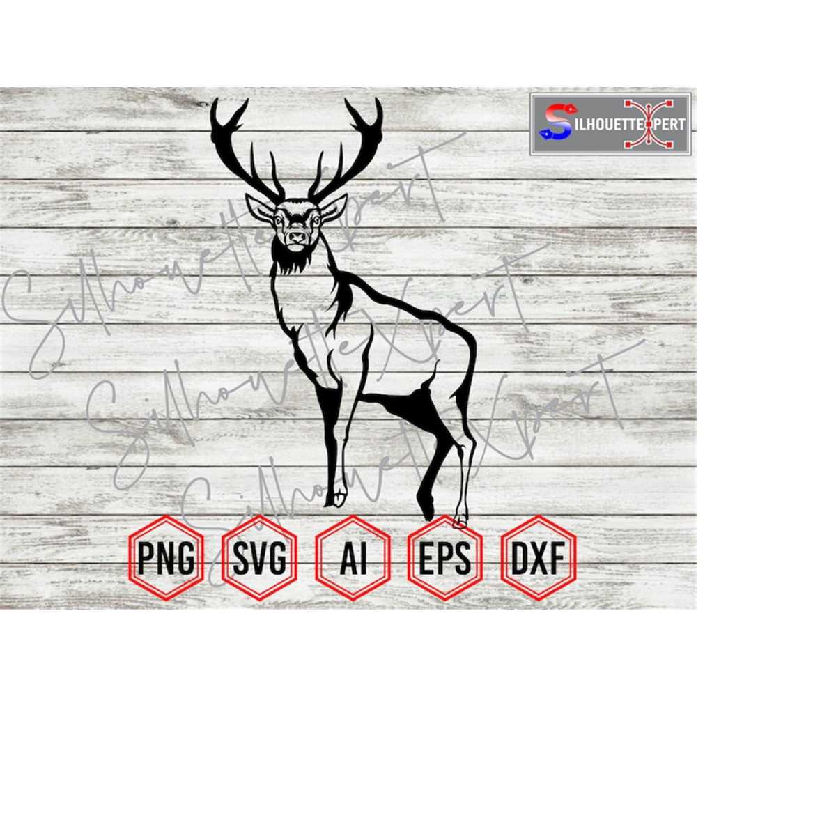 Deer Silhouette 1, Deer svg - Clipart, Cricut, CNC, Vinyl Cu - Inspire ...