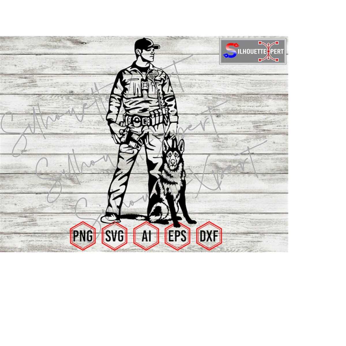K-9 Handler svg, K9 Unit svg, Police K9 svg, Law Enforcer - | Inspire ...