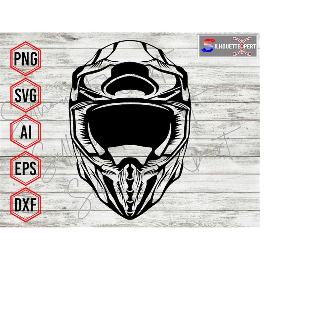 Motocross Helmet Front Face svg, Motocross svg, Dirt Bike sv - Inspire ...