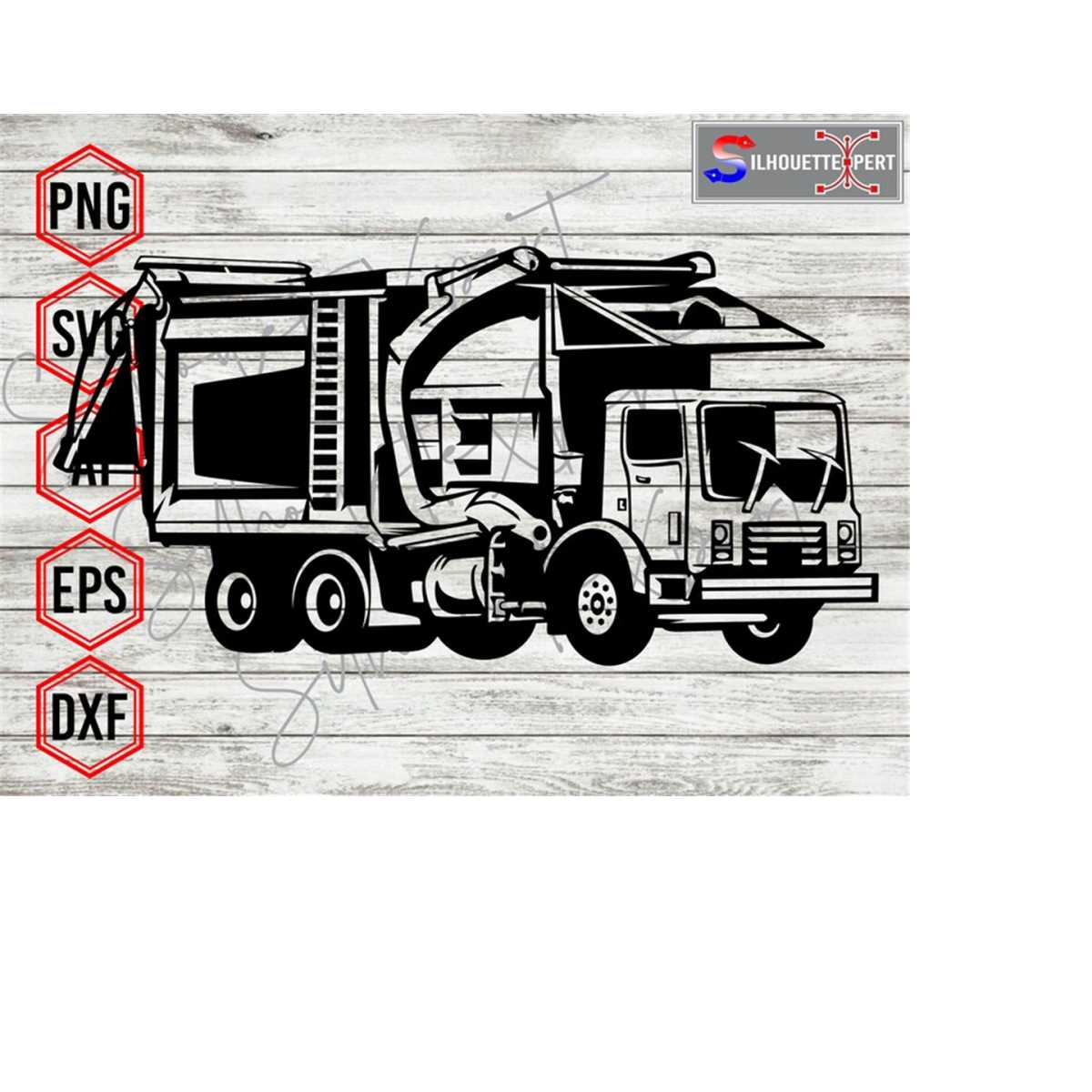 Garbage Truck svg, Garbage Collector, Waste Truck Collector - Inspire ...