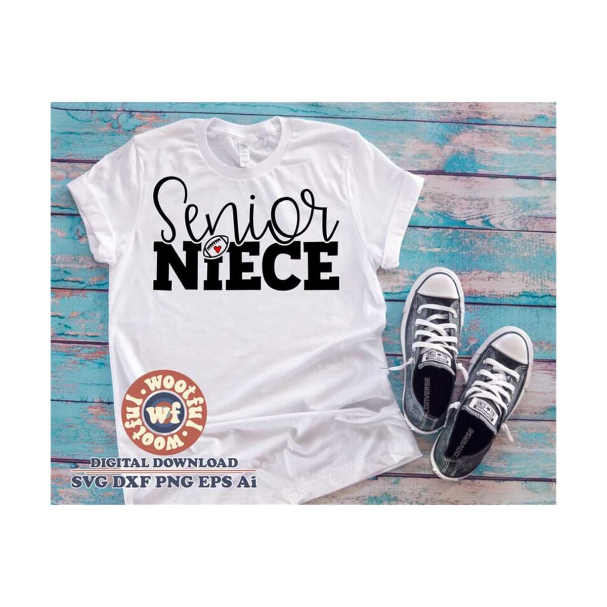 Senior Football Niece svg, Football Fan svg, Graduation svg, | Inspire ...