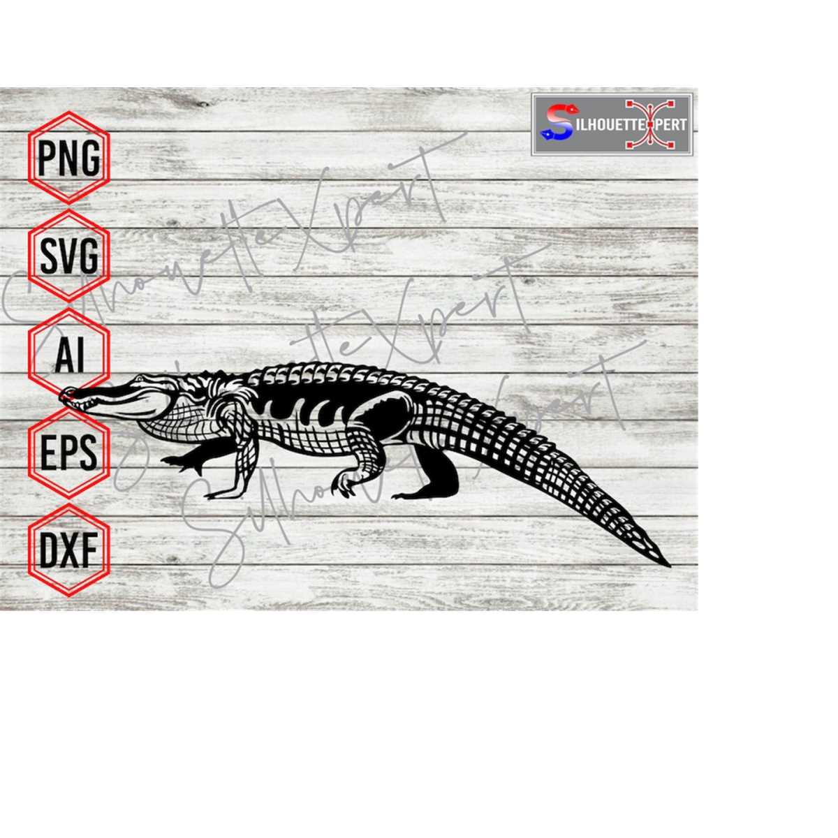 Walking Crocodile Silhouette, Crocodile svg, Alligator svg - | Inspire ...